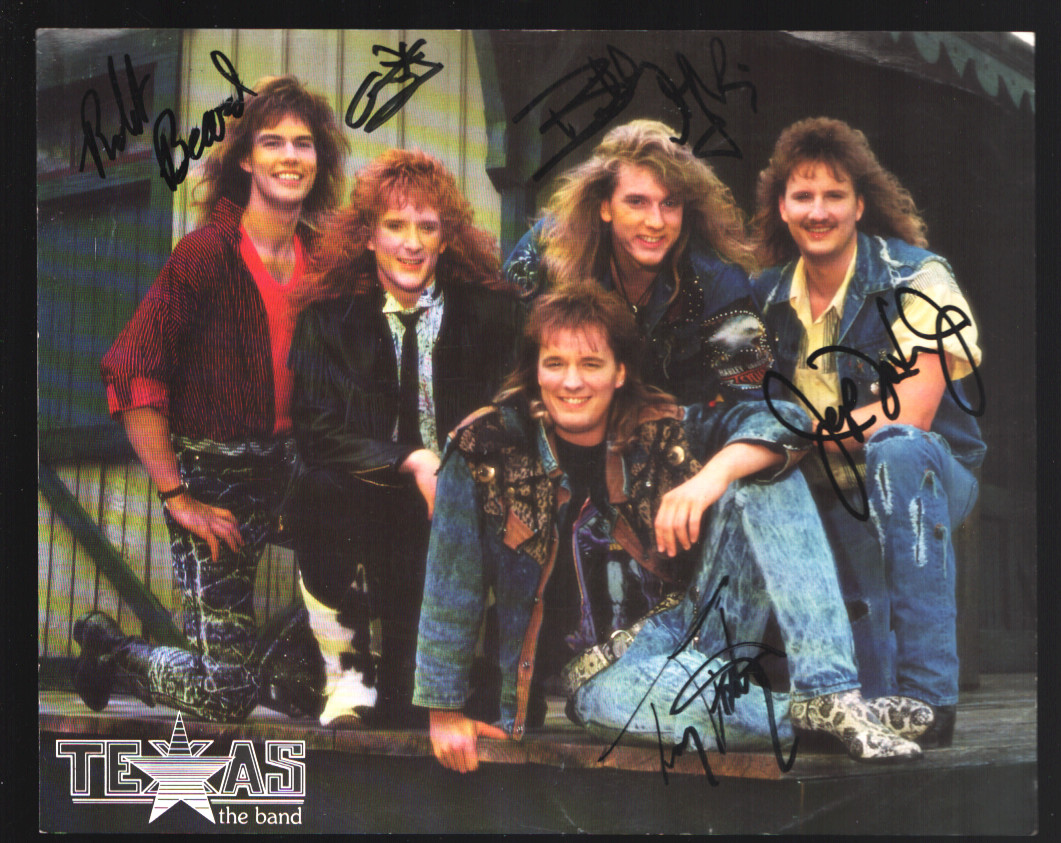 Texas The Band Autographed 8 x 10 Color Photo - DTA Collectibles
