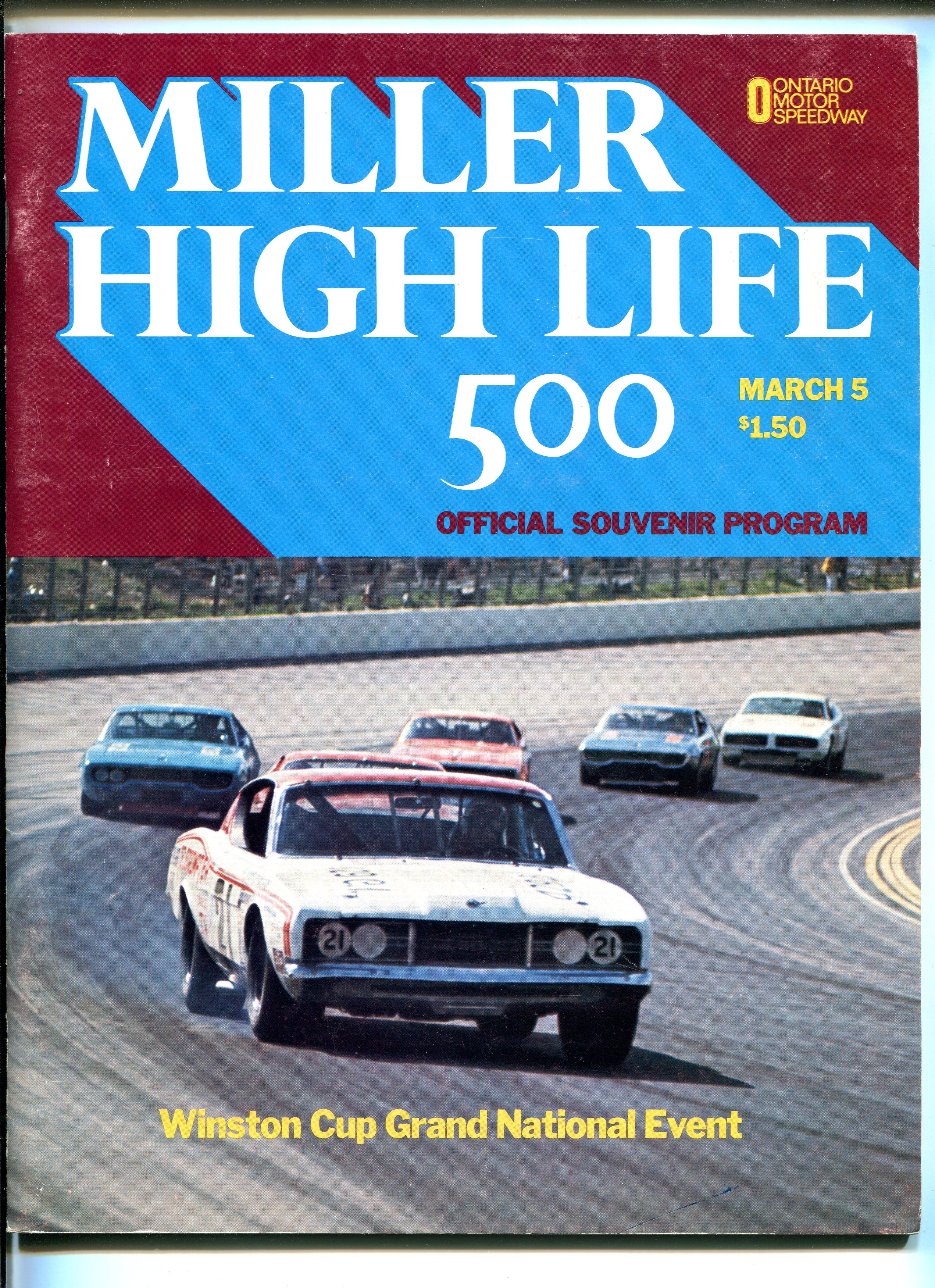 Alabama International Motor Speedway NASCAR Race Program - DTA Collectibles